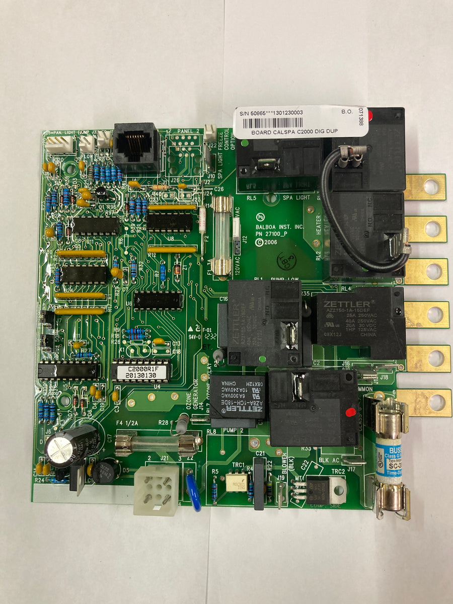 CAL SPA CIRCUIT BOARD C 2000 DIG DUP C 2000R1F 20130130| Spa Parts ...