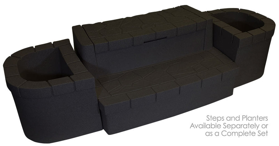 Deluxe Storage Steps and Planters Set — Blackstone| Spa Parts Warehouse